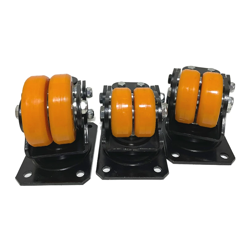 Polyurethane Casters - Heavy Duty Suspension & Double Row Wheels