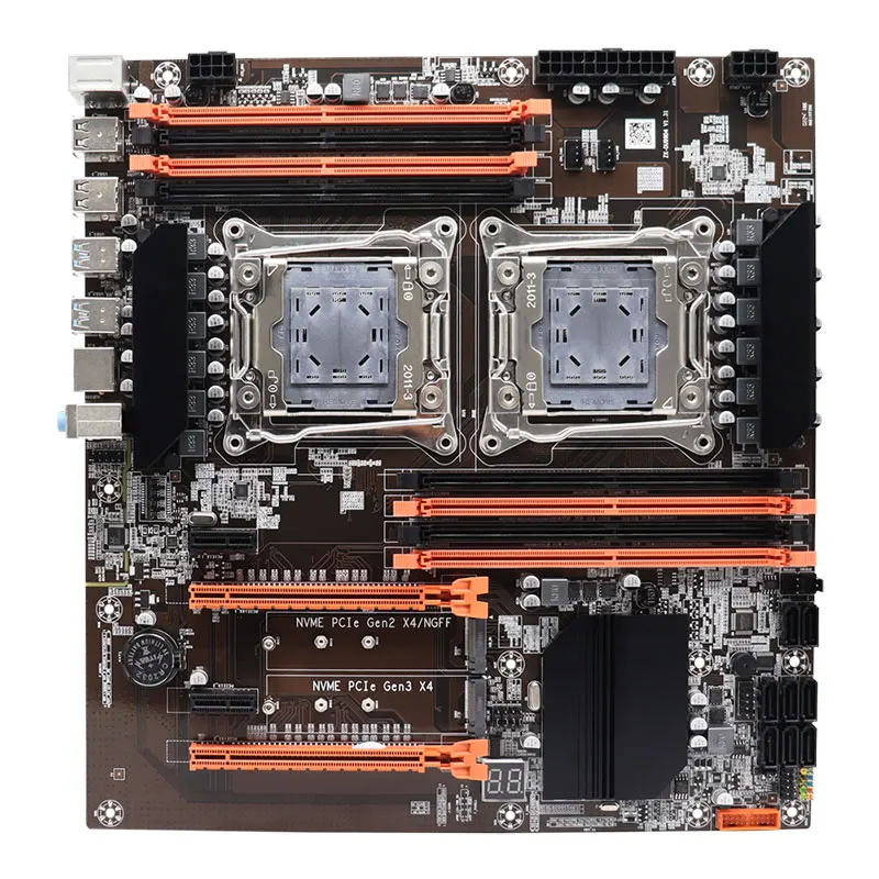 X99 Dual Cpu Gaming Motherboard Support Dual Xeon E5 Lga2011-3 Cpu Dual ...