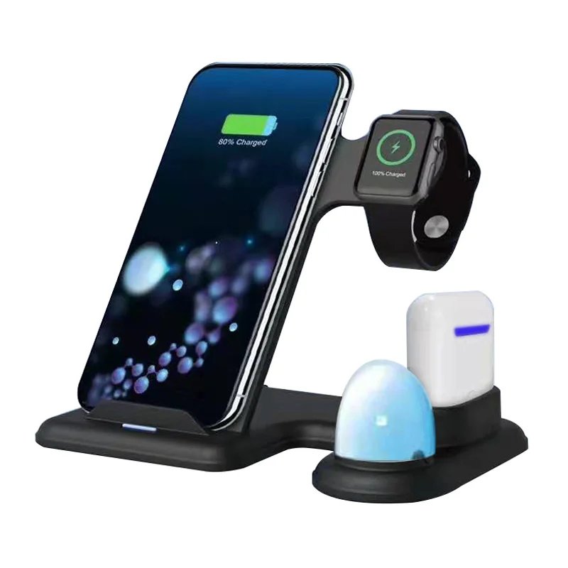 4 in 1 Multi Function Wireless Charger - Fast Charging Dock