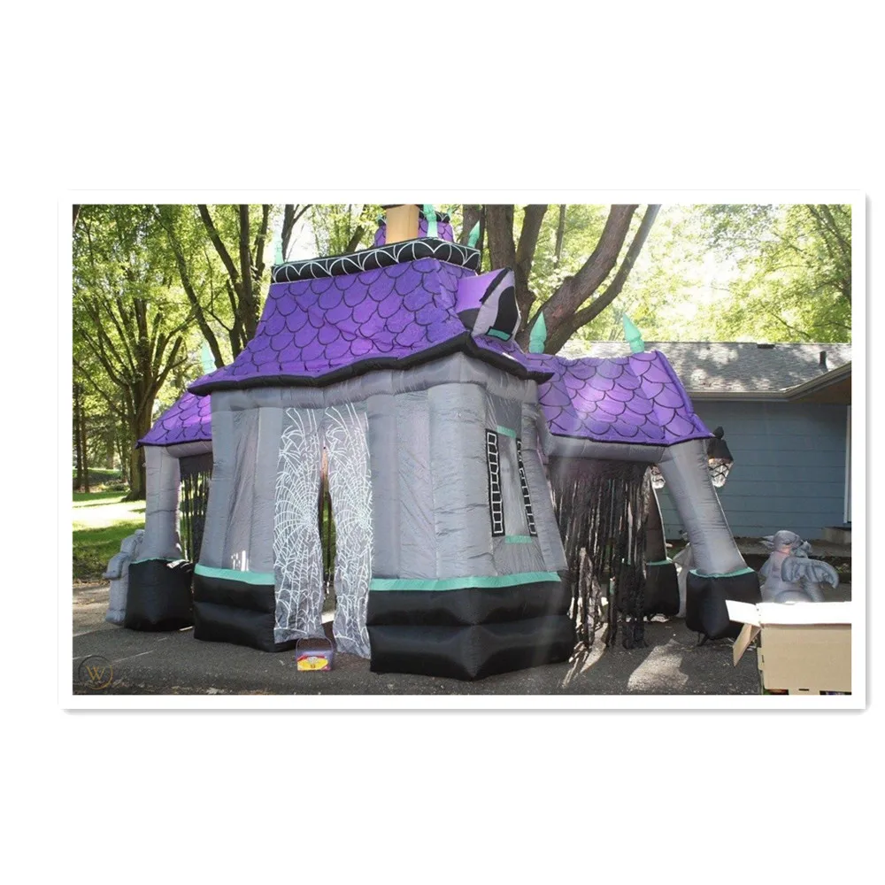 Halloween Inflatable Haunted House Inflatable Bouncy Castles Jumping ...