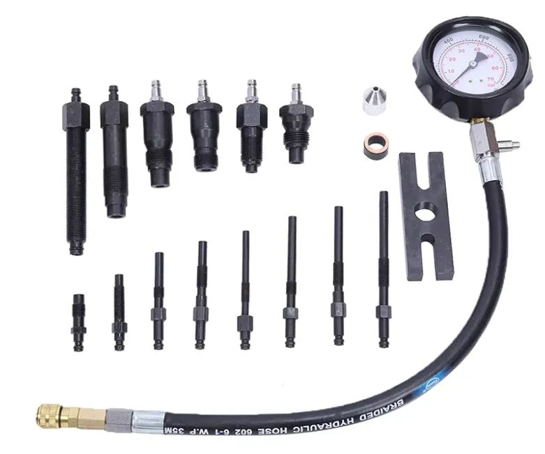 Diesel Engine Gauge Tester Cylinder Pressure Test Tool Kit With Case ...