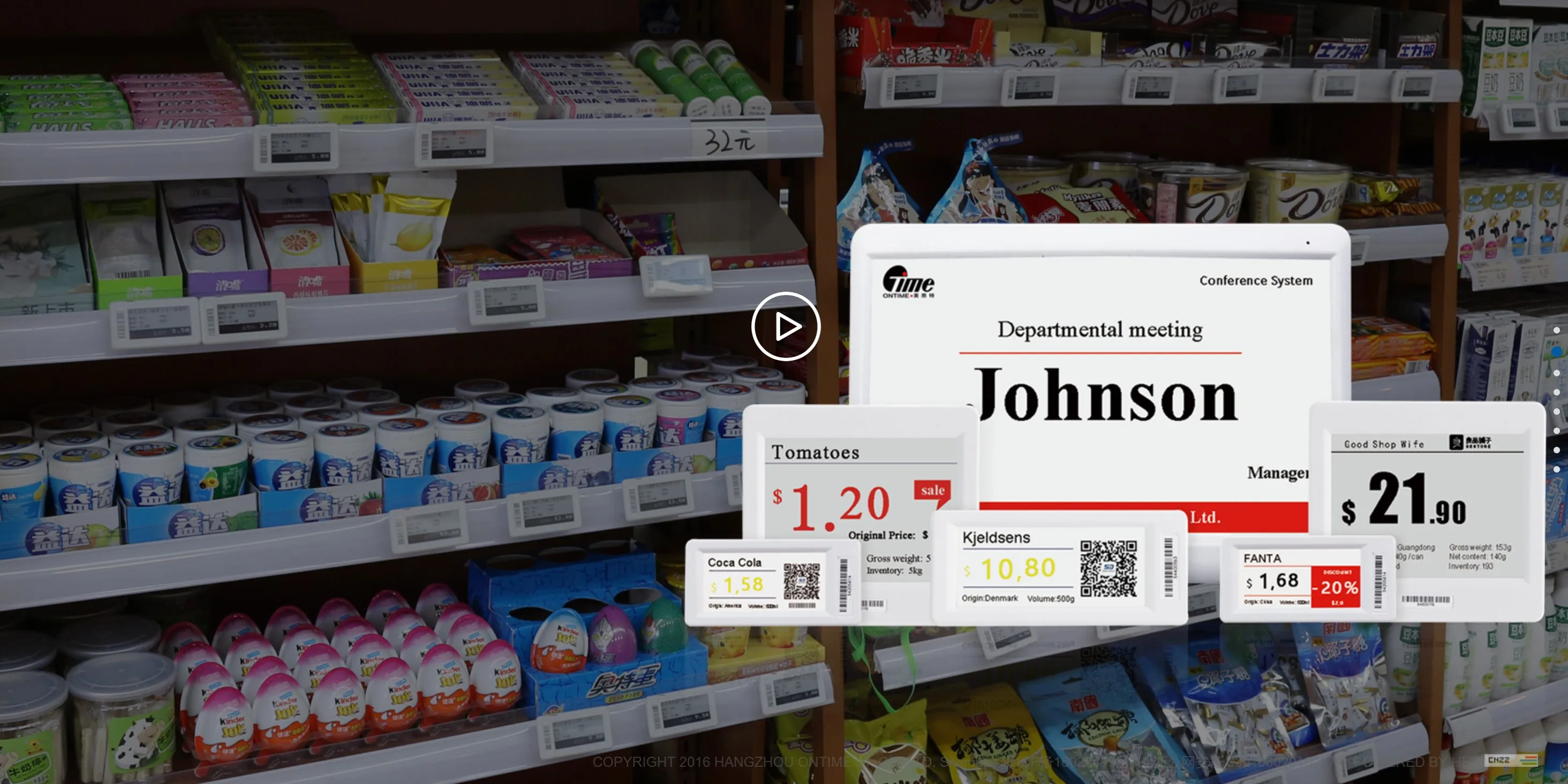 ESL Electronic Price Tags - 2.9 Inch, 5 Year Battery Life