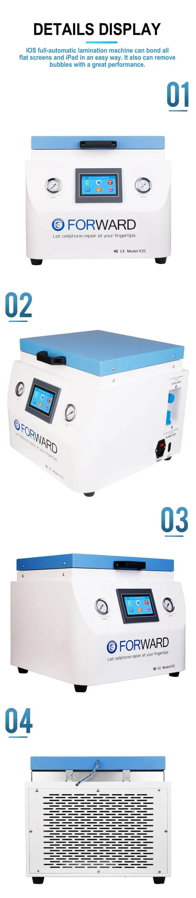 FORWARD IOS 15 Inches All in One OCA Lamination Machine