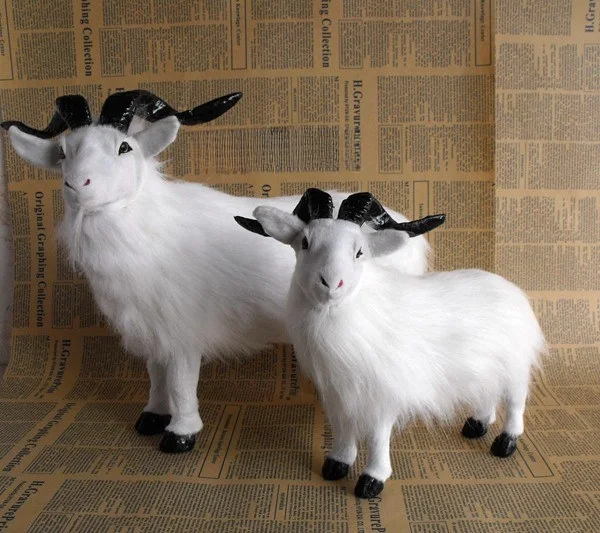 Life Size Goat Plush Animal Toys for Kids & Decorations
