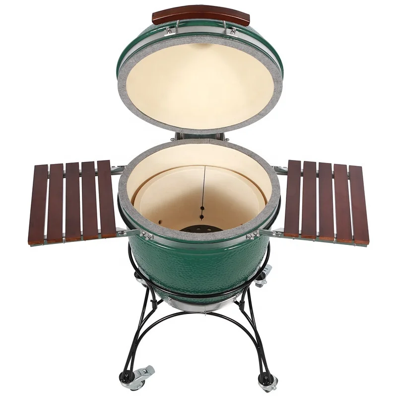 Big Green Color Egg BBQ Charcoal Grills Kamado L 22 Inch