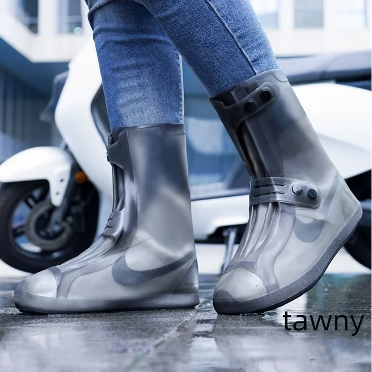 Pvc Rain Boots Women's Long Water Shoes Fashion Anti-skid Rubber Shoes ...