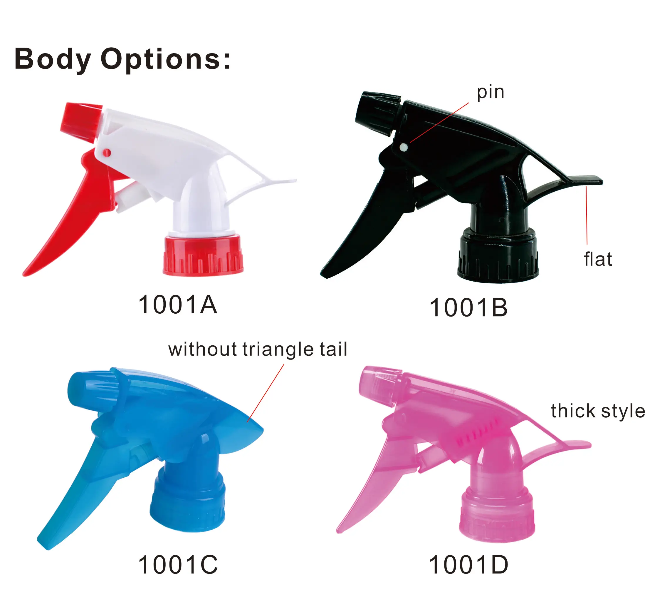Plastic Sprayer Color Customized 28/400 And 28/410 Size Trigger Spray ...