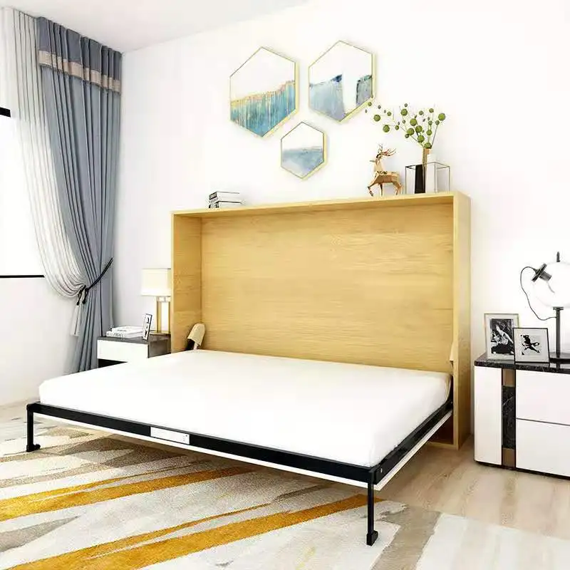 Diseño Moderno Plegable Cama De La Pared Horizontal Vertical Plegable ...