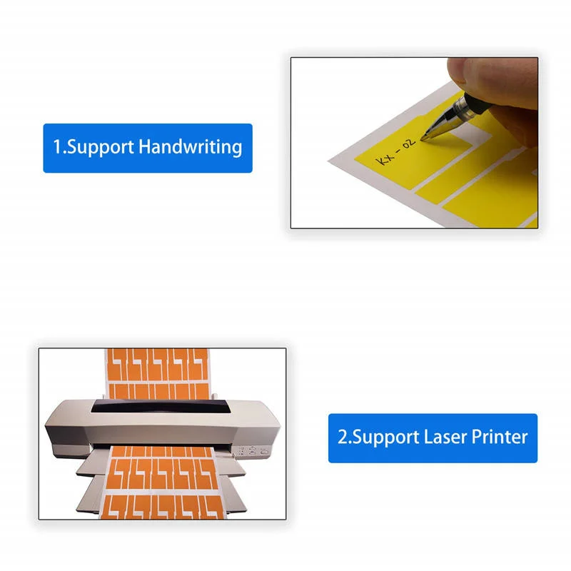 A4 Printable Cable Labels P-type Waterproof and Sun-proof Blank ...