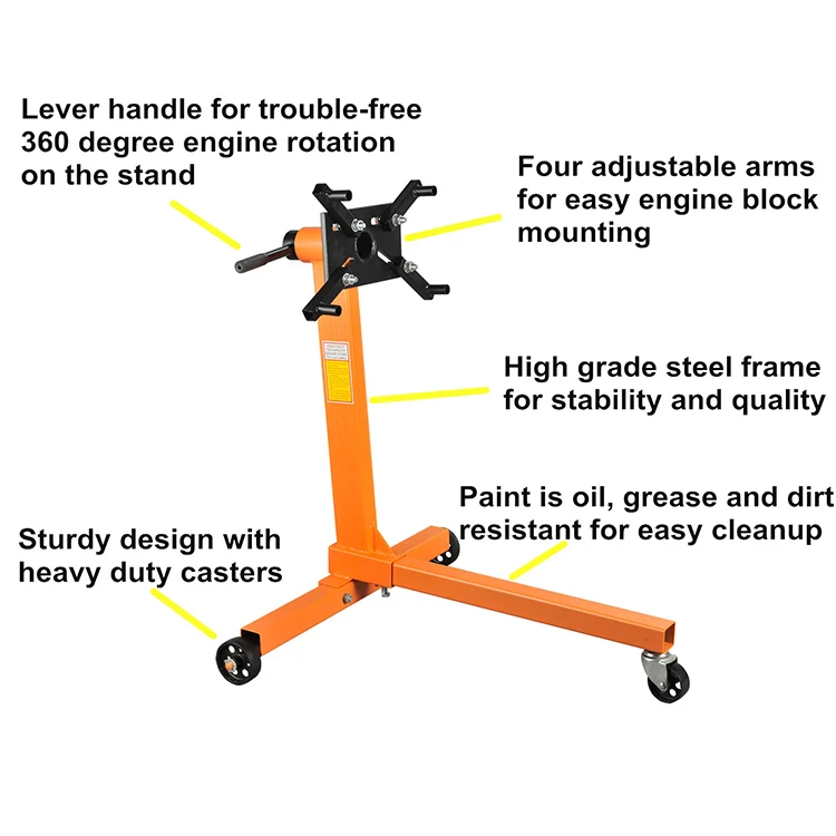 Engine Assembly Stand 750lbs Motorcycle Rotating Engine Stand - Buy ...