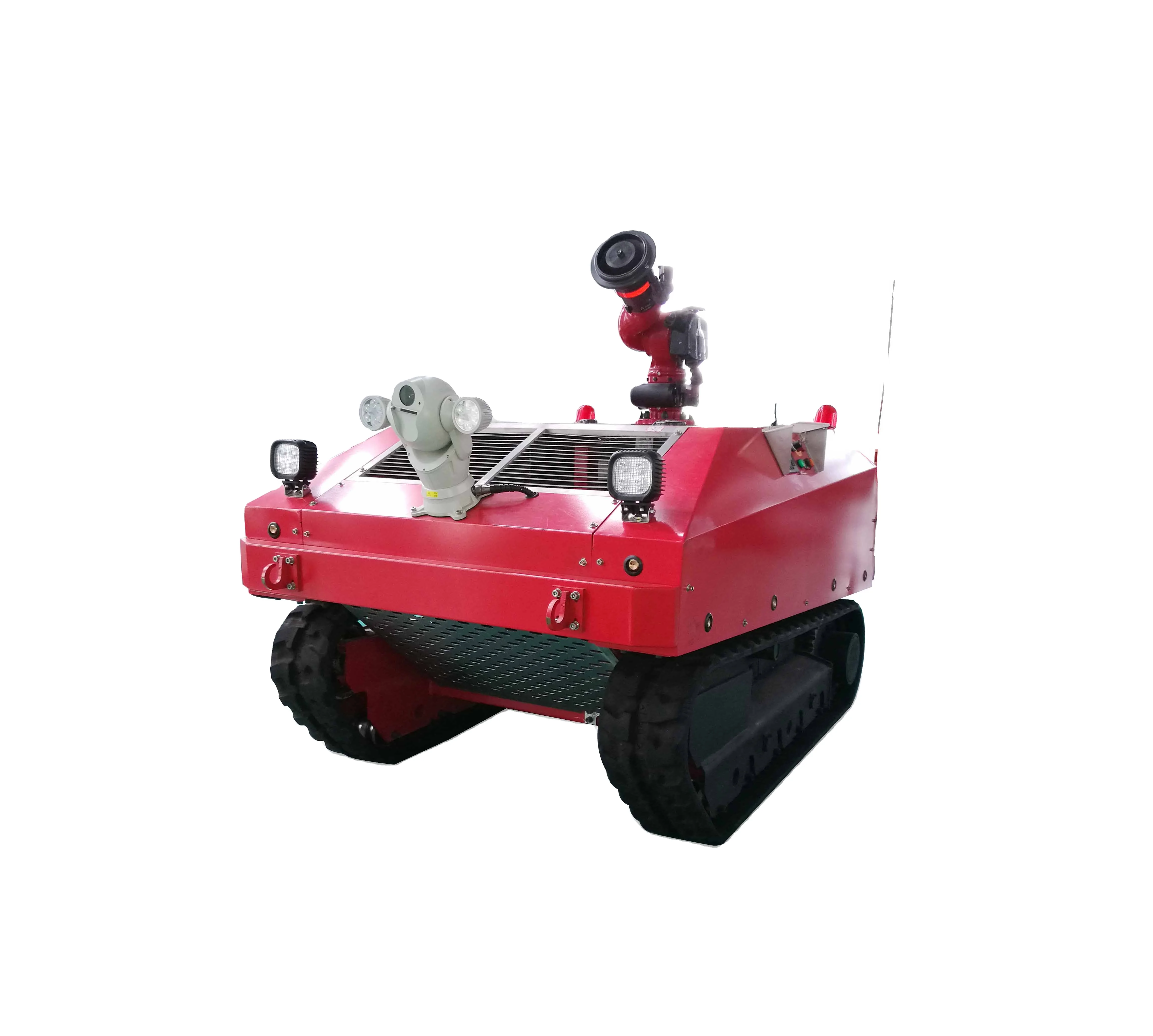 Firefighting Extinguisher Robot With Water Monitor Crawler Type Fire ...