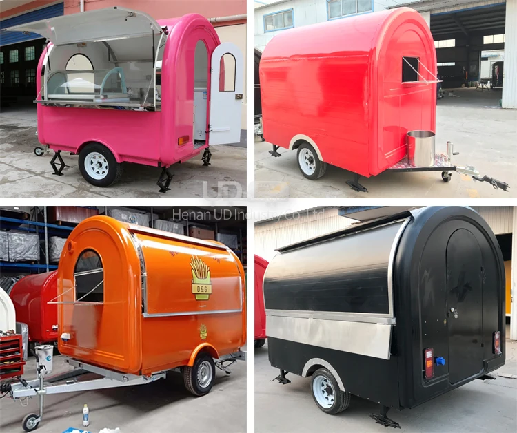 Mobile Churros Food Cart & Mini Ice Cream Trailer for Outdoor Fast Food ...