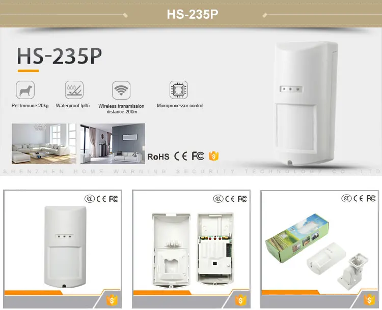 Outdoor 433mhz Wireless Pir Passive Infrared Long Range Motion Sensor ...