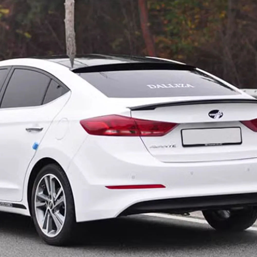Roof Spoiler For Hyundai Elantra 16-19 Abs Material Roof Rear Spoiler ...