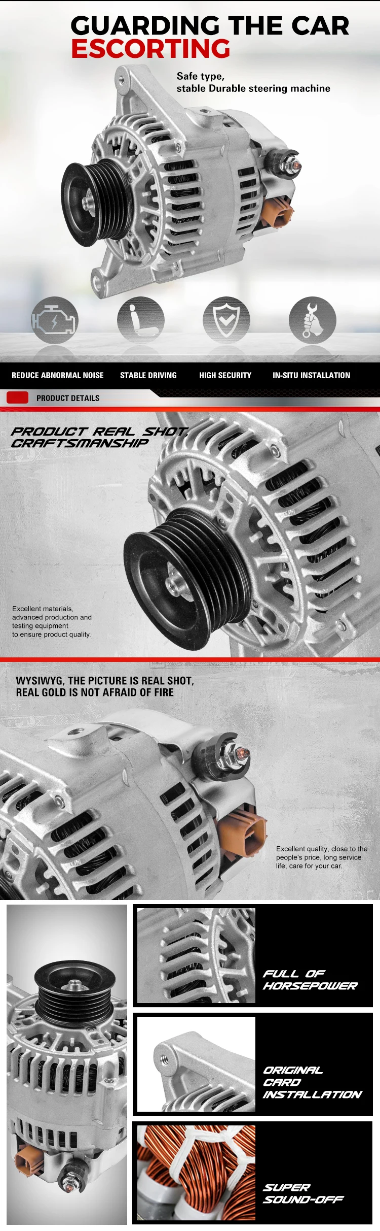 KINGSTEEL OEM 2706050390 Alternator for Toyota Land Cruiser