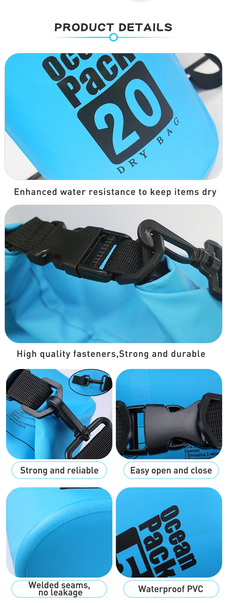 Outdoor Wholesale Ocean Pack 2l 3l 5l 10l 15l 20l 30l Pvc Tarpaulin ...