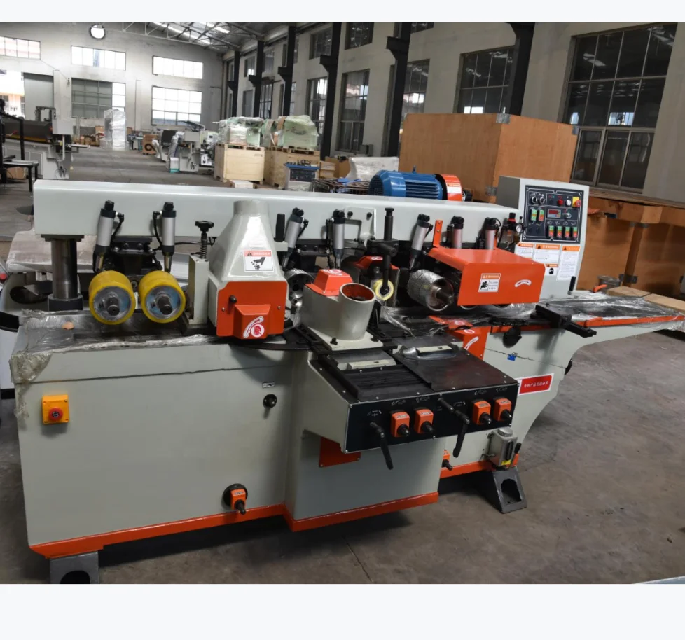 Woodworking Molding Machine 4 Side Thicknesser Planer 4 Heads Four Side ...