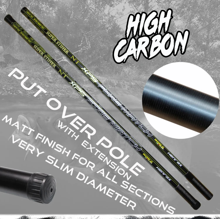 Super Stiff 12.5 Meters Long Pole Extension for Match Fishing