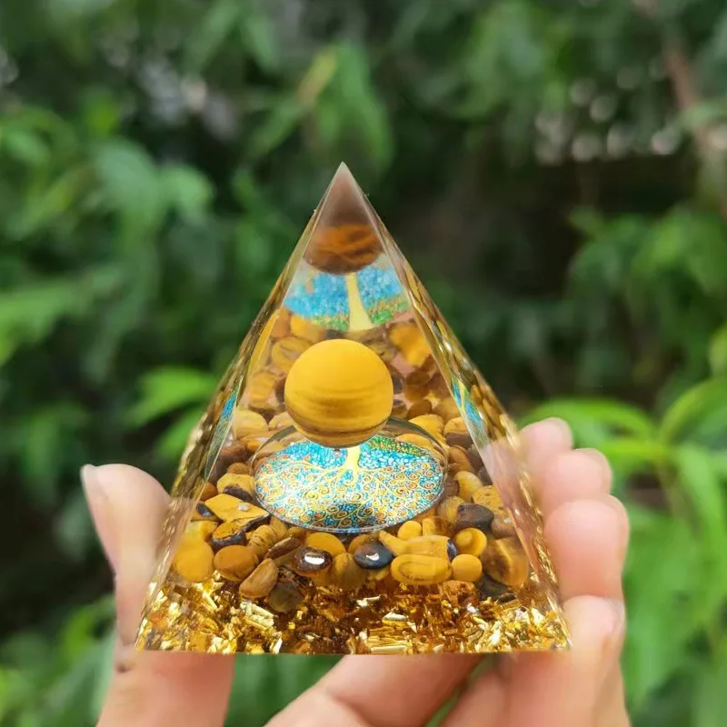 Crystal Stone Orgone Pyramid Crystal Healing Pyramid High Quality ...