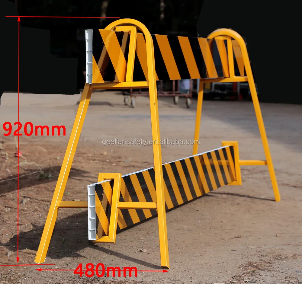 Road Block Equipment - Steel Type III Barricades for Safety
