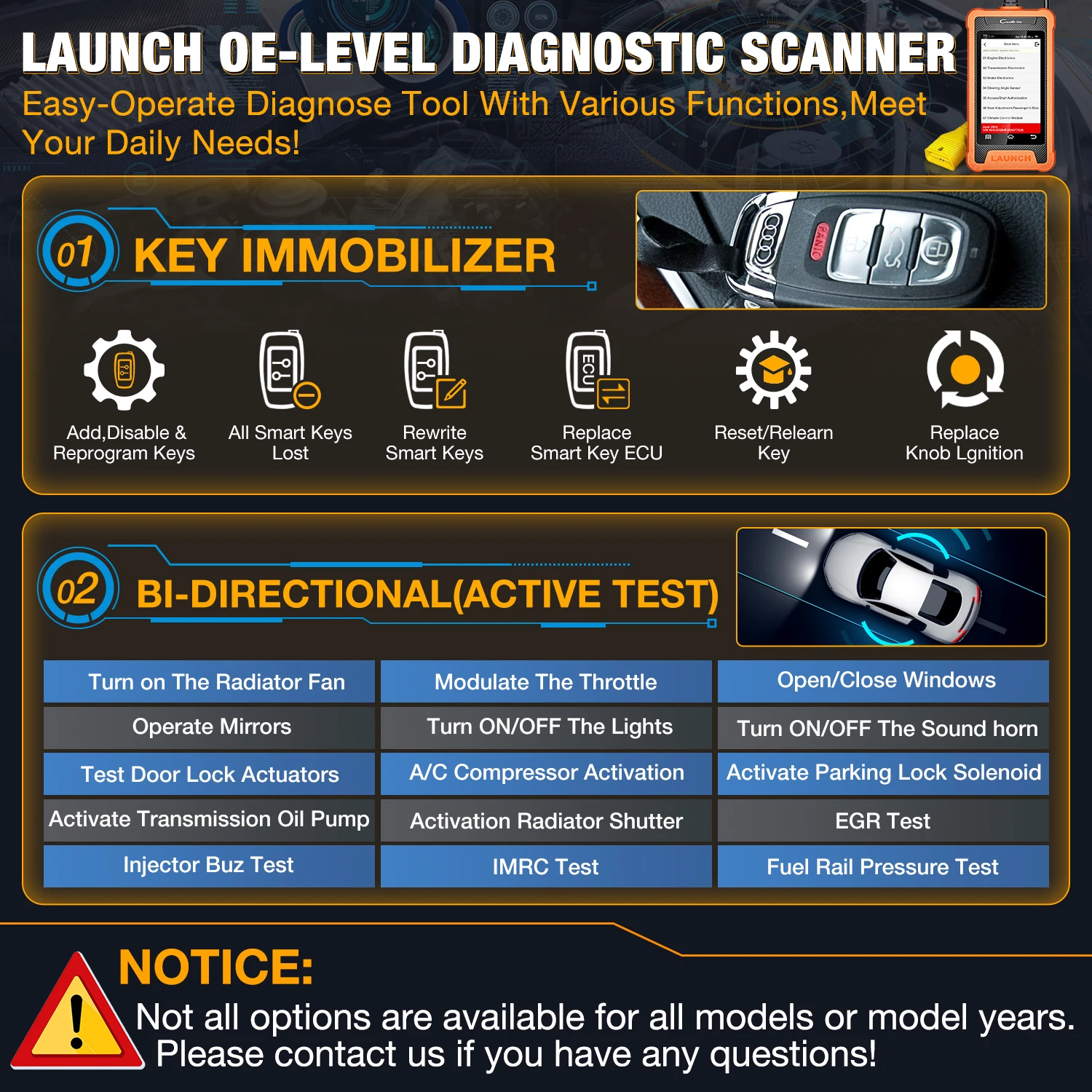 Launch CRE Full System Diagnostic Tool for Chrysler OBD2