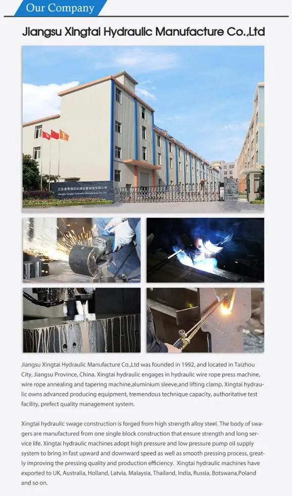 Die of Wire Rope Press Machine for Aluminium Sleeve - Xingtai