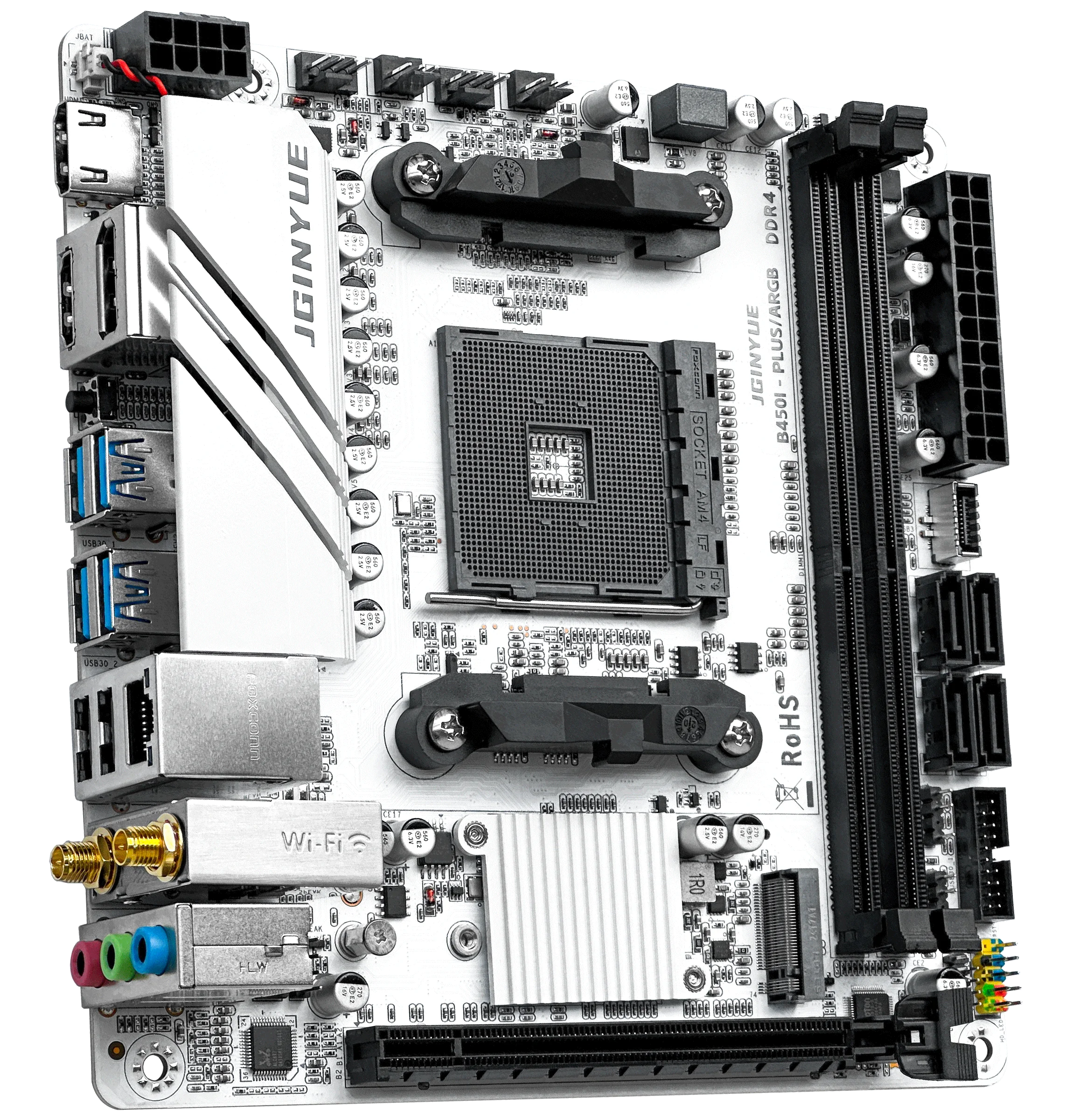 JGINYUE B450I-PLUS ARGB Mini ITX Gaming Motherboard