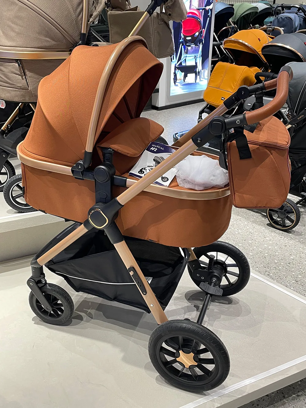 Kidilo Portable Push Stroller - Multi-Functional Linen Sleep Basket for ...