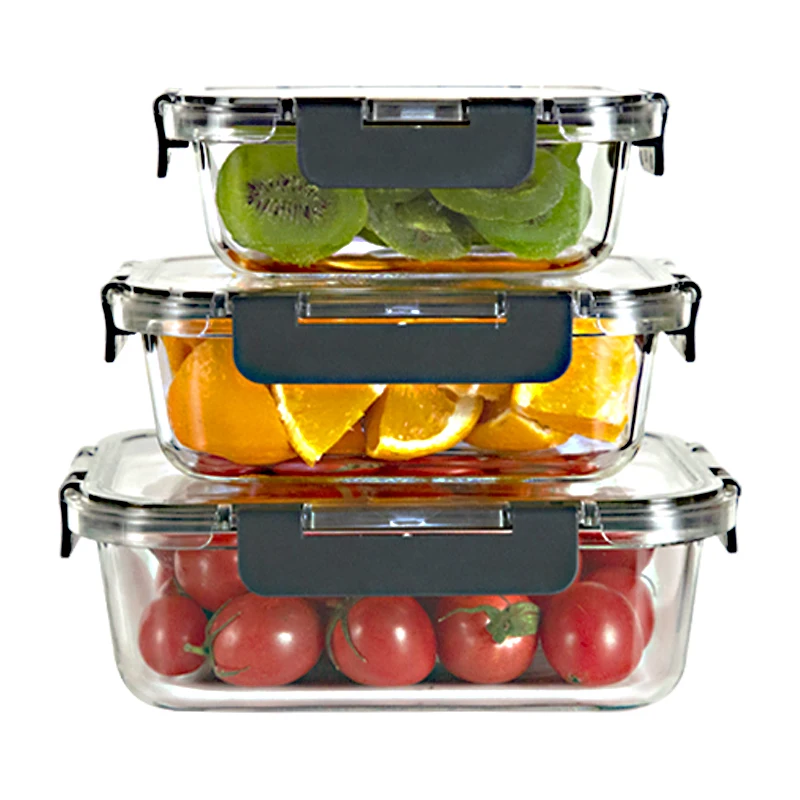 24pc BPA-free Transparent Plastic Airtight Lids Kitchen Food Storage ...