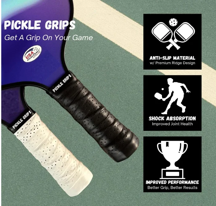 Mozkuib Pickle Grips Pickleball Paddle Grip Tape - Overgrip Grip Wrap ...