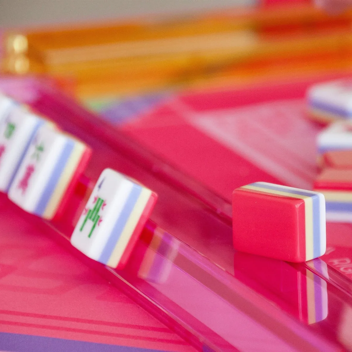 Custom Japanese Mahjong Tiles Hand Paint Multi Layers Advertising ...