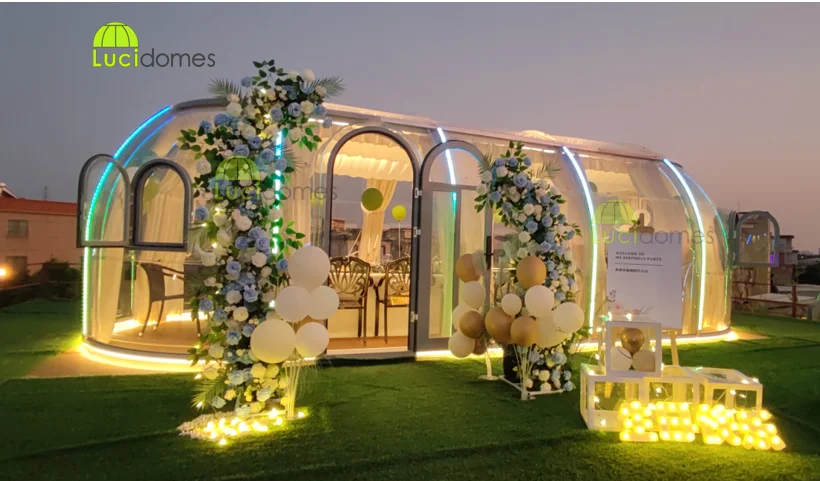 Igloo Geodesic Dome House - Ideal for Four-Season Camping