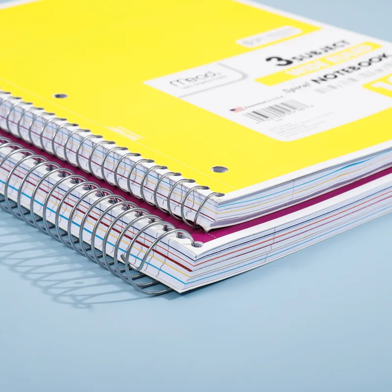 School Supplies Spiral Notebook,6 Pieces,1 Theme,College Lined Paper,7 ...