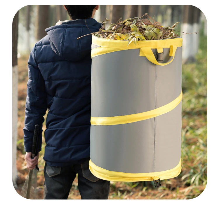 One99 Custom Pop-up Lawn Leaf Garden Bag 30 Gallon Collapsible Garden ...