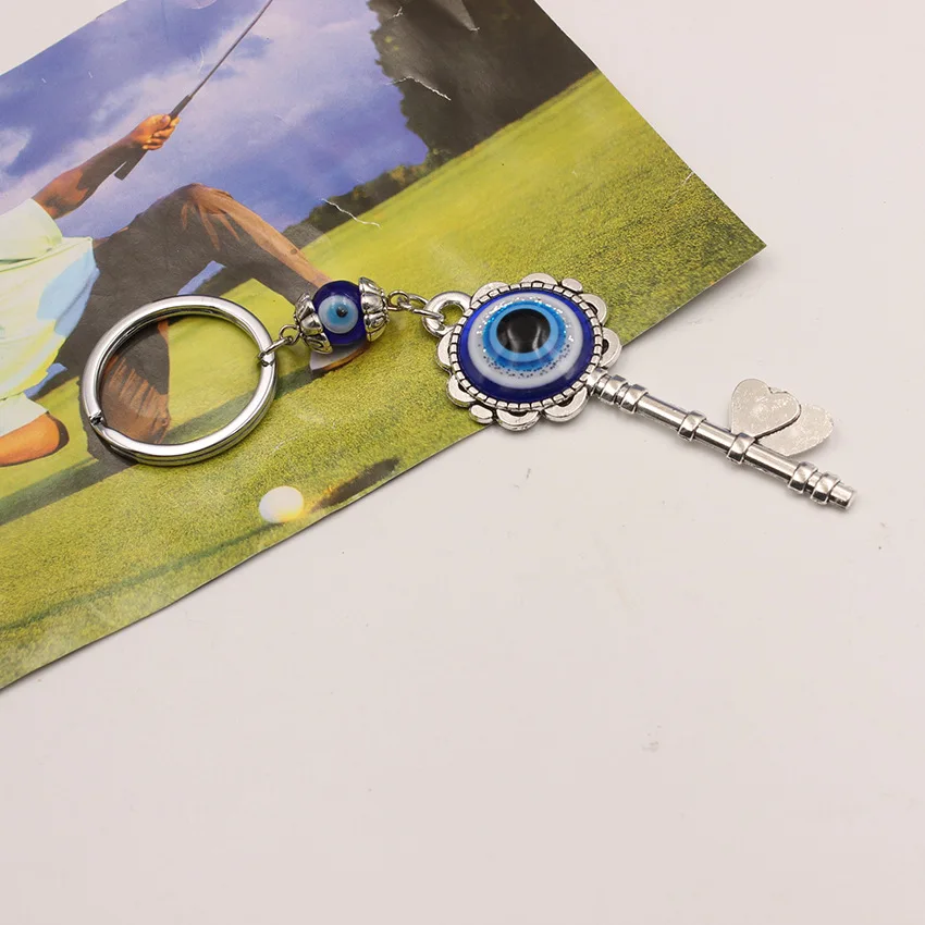 Turkish Evil Eyes Hamsa Hand Keychains Turkish Blue Evil Eye Beads ...