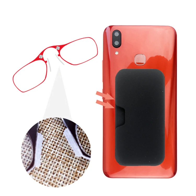 Mobile Phone Thin Readers Reading Glasses Foldaway Clip On Mini Nose Reading Glasses Without