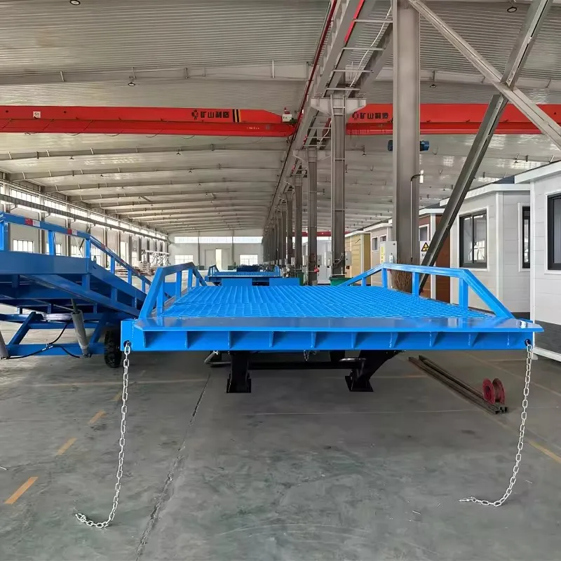 8 Ton 10Ton Cargo Loading Ramp Container Terminal Leveler and Truck Lifting Platform Hydraulic ...