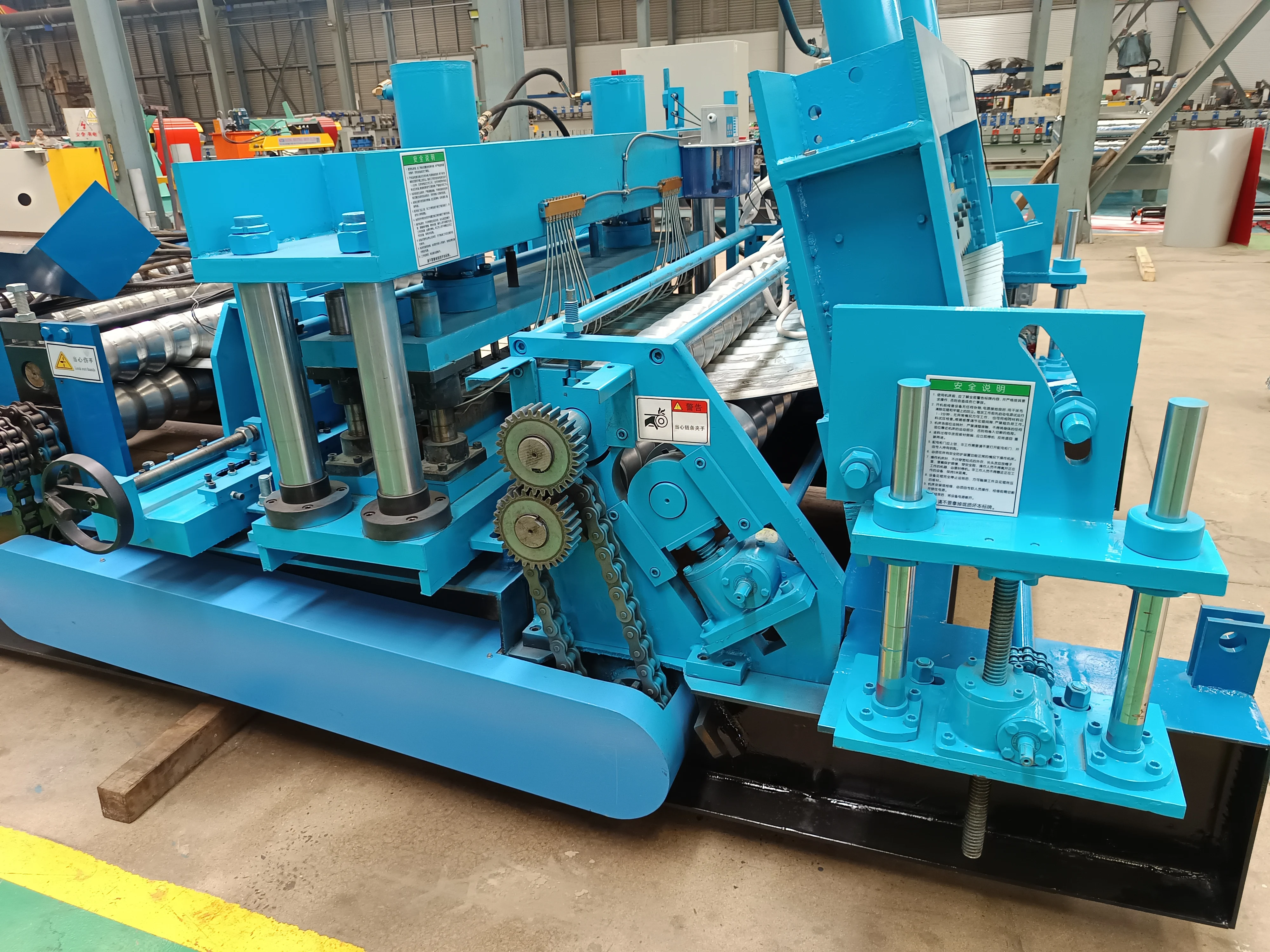 Zkrfm Steel Galvanized Steel Silo Corrugated Sheet Curving Roll Forming ...