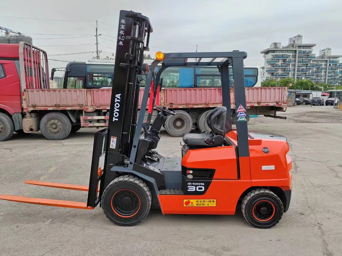 Japan Original 3ton Forklift Used TOYOTA FD30 for Sale