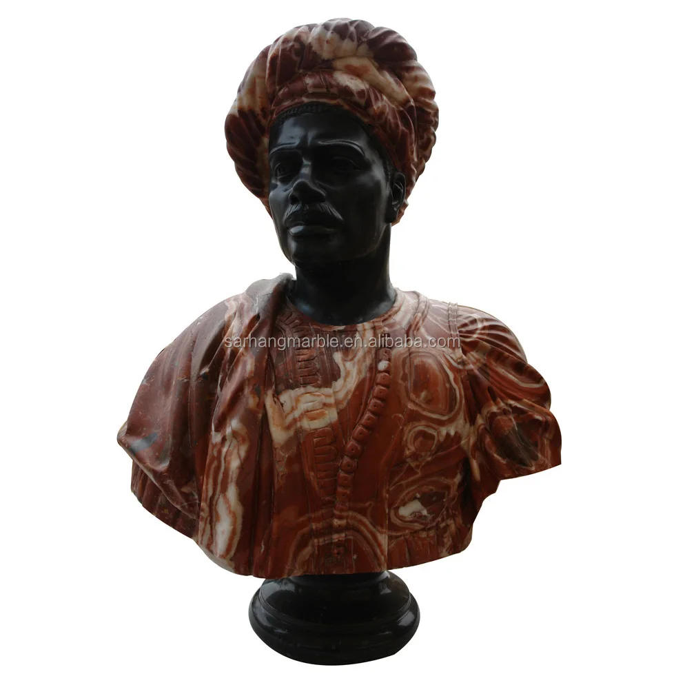Famous African Hand Carved Marble Man Bust - Buy Famous African Bust ...