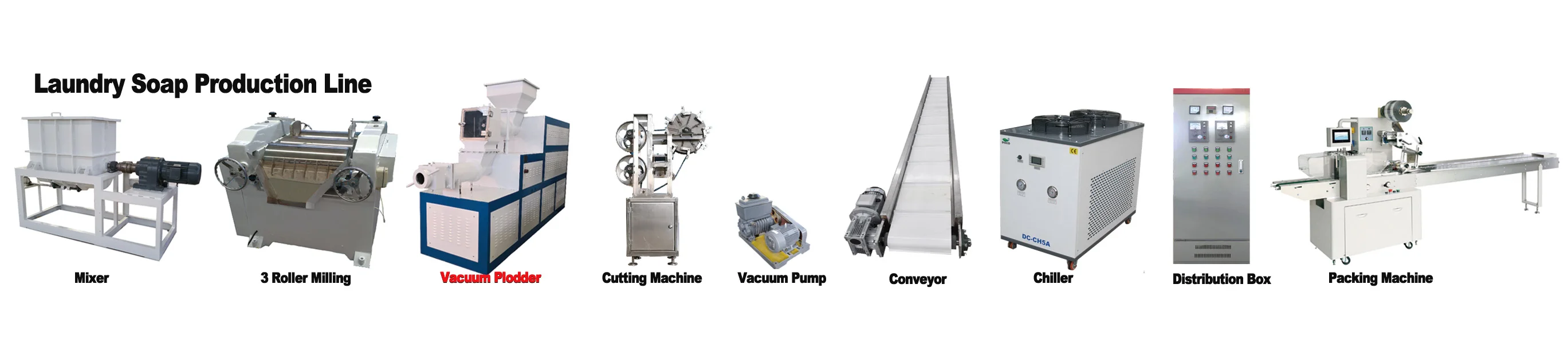 High Productivity Duplex Vacuum Plodder for Bar Soap Extrusion