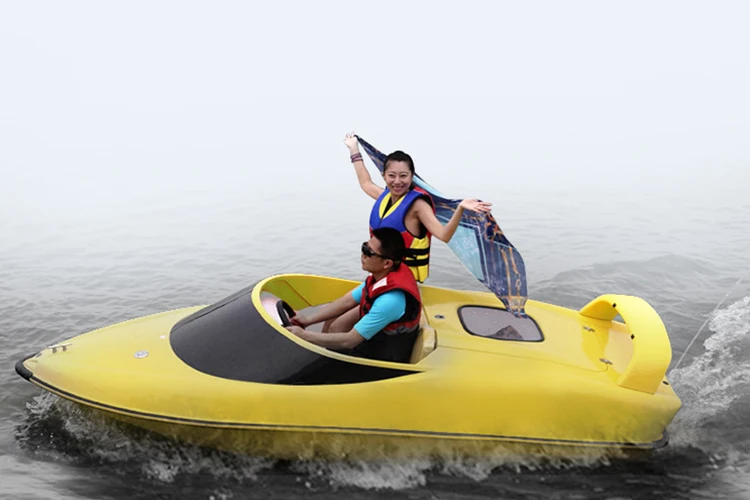 Mini Jet Ski Speed Fiberglass Yacht 1400cc Boat Electric Motor