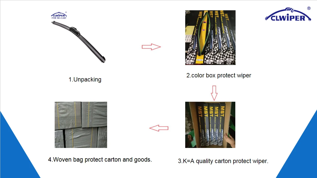 CLWIPER Wiper Blades - Universal Fit for Car Windshields