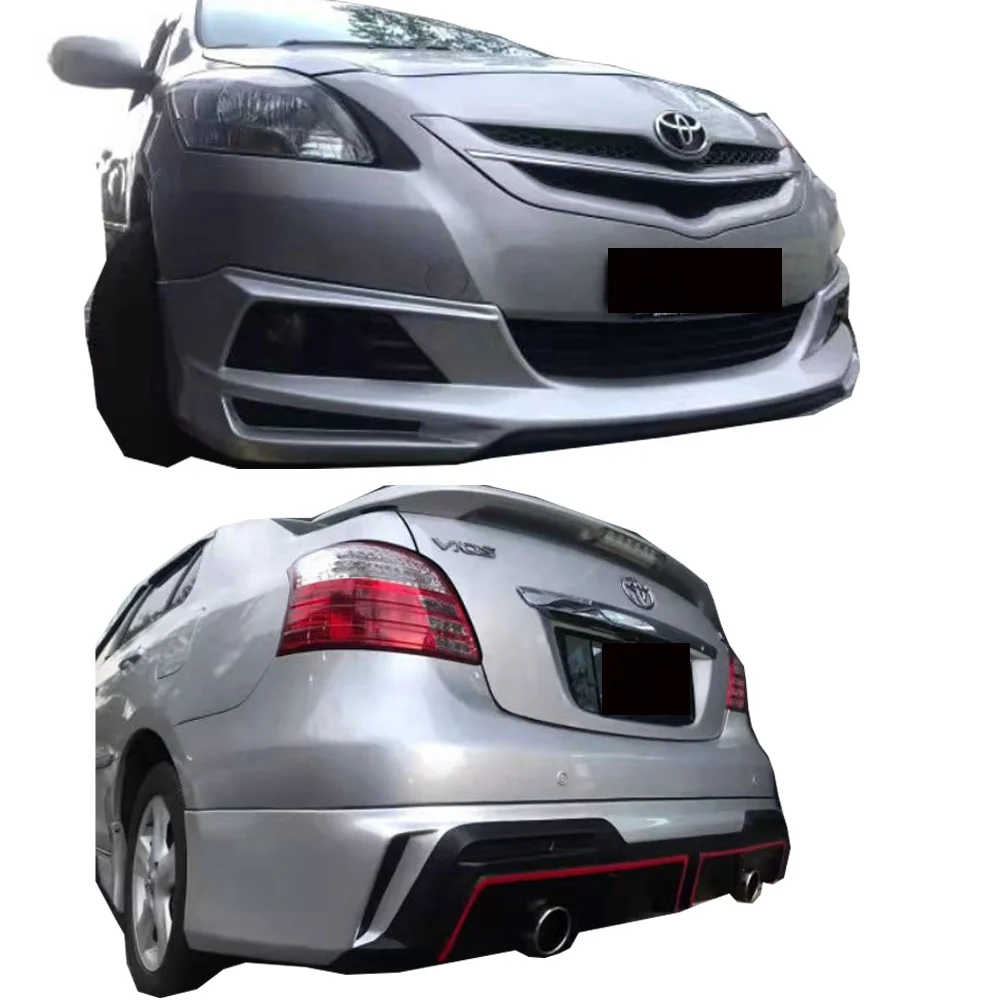 Car Body Kit for 2008-2010 Toyota Vios - Front Lip, Rear Lip & Side ...