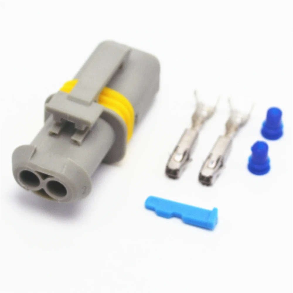 2 Pin Male Waterproof Auto Electrical Connector For Lear 18385000002 ...