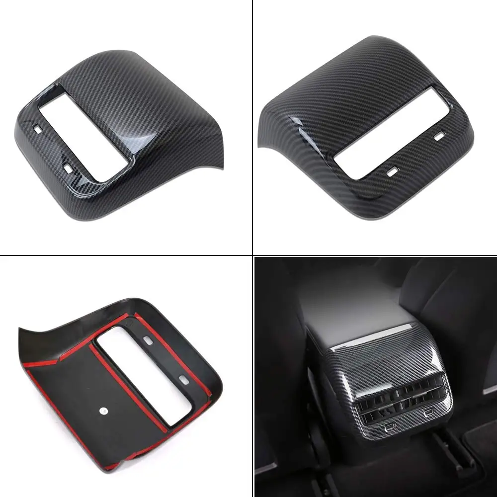 Rear Air Condition Vent Outlet Anti Kick Trim Cover for Tesla Model 3 ...