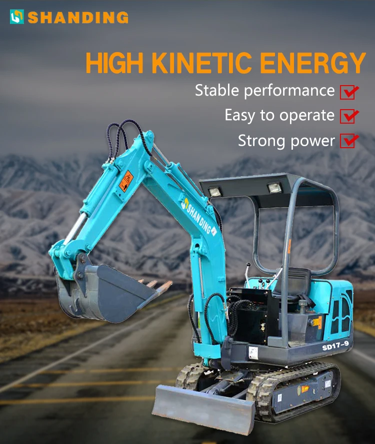 High Digging Power Super Mini Excavator Malaysia Crawler