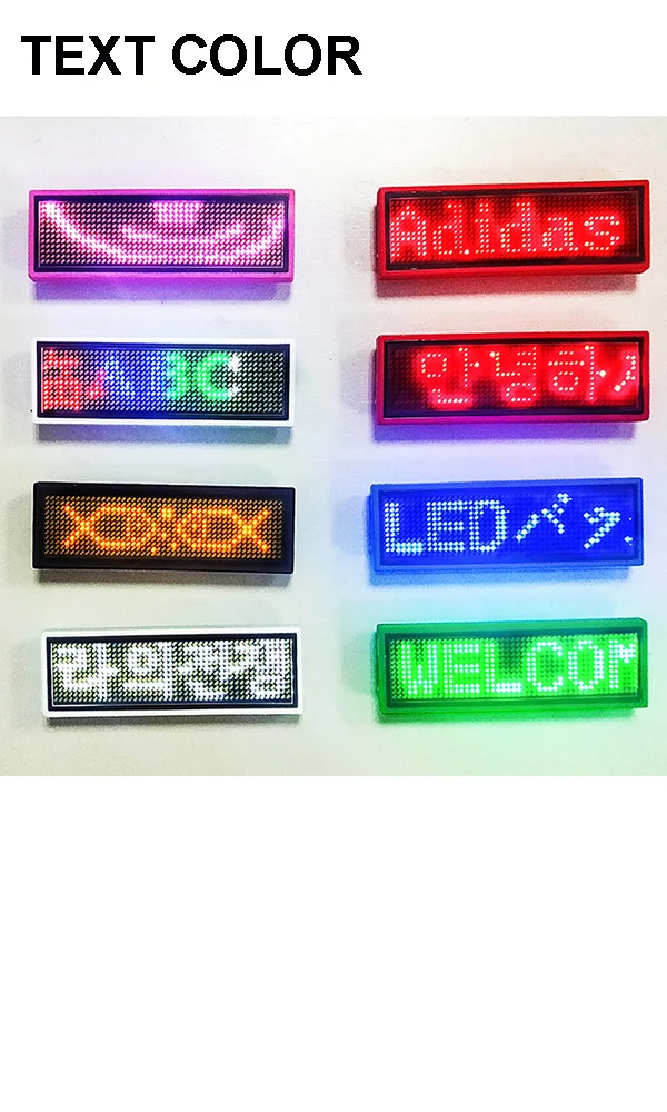 Iledshow Digital Programmable Usb Rechargeable Scrolling Magnetic ...