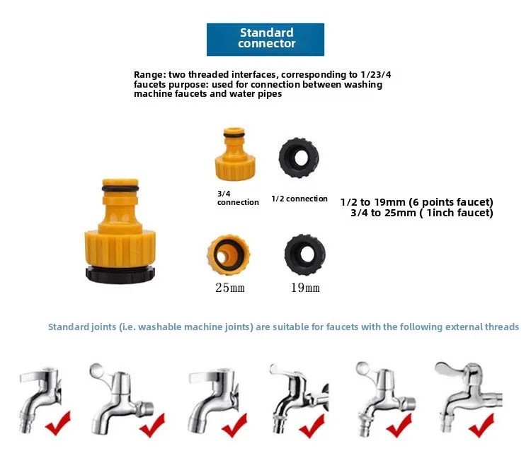 Manufacturer Supplies Household Electric Washing Machine Adapter 1/2 3/ ...