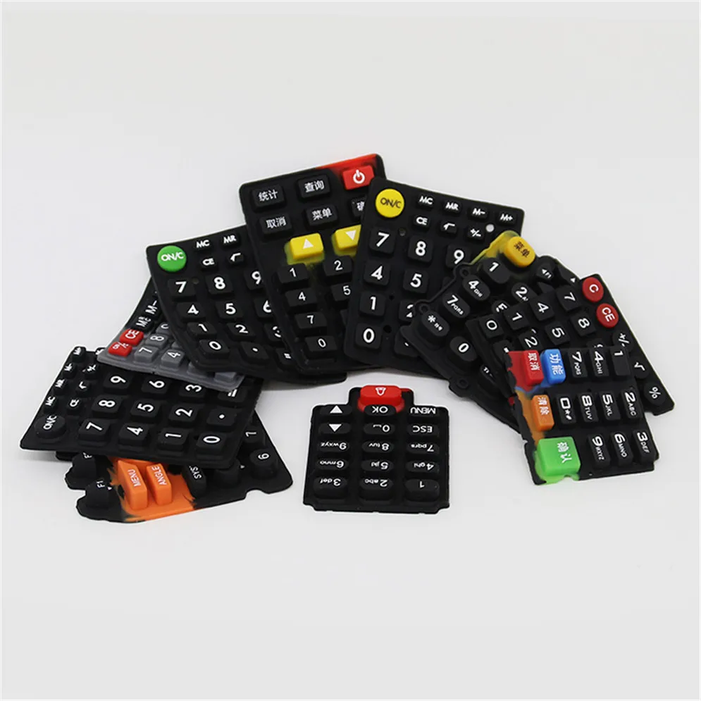 Custom Design Soft Black Silicone Rubber Keypad Silicone Press Button ...